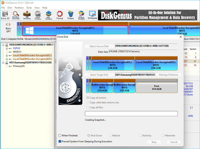 DiskGenius - Festplatte klonen unter Windows 10/11
